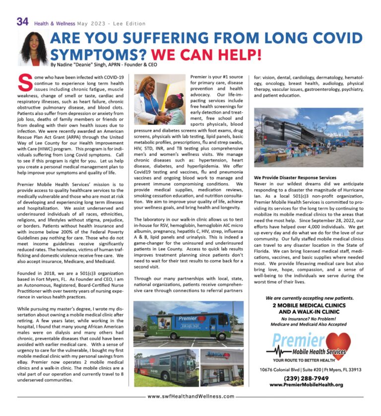 Health & Wellness - Long Covid - Premier Mobile Health Services Health & Wellness - Long Covid - Premier Mobile Health Services